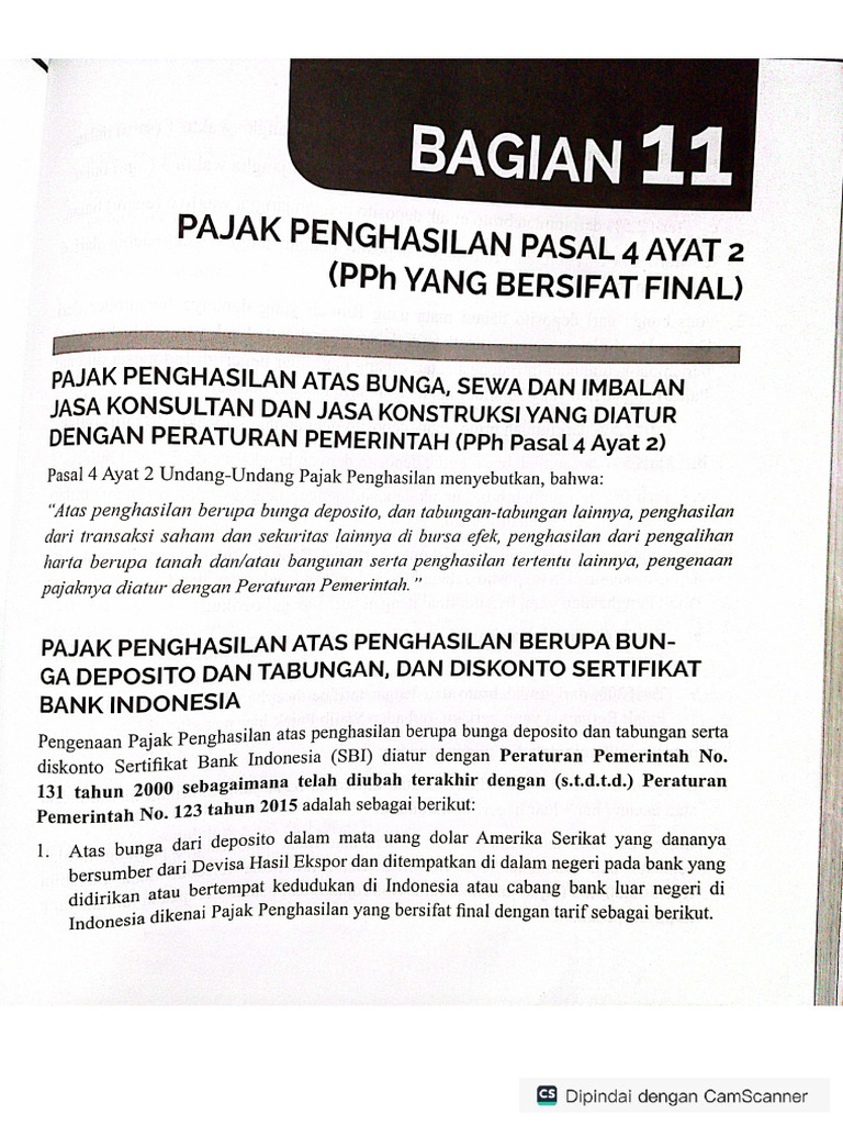PPh Pasal 4 ayat 2 | PDF