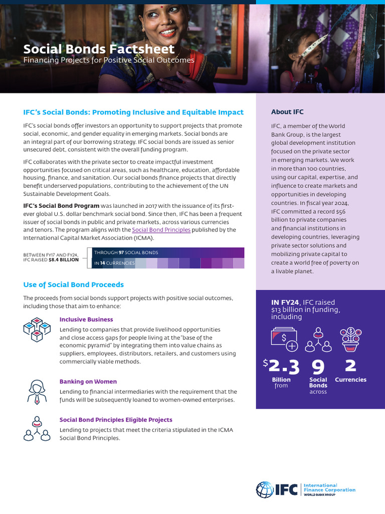 Ifc Social Bonds Factsheet | PDF | International Finance Corporation ...