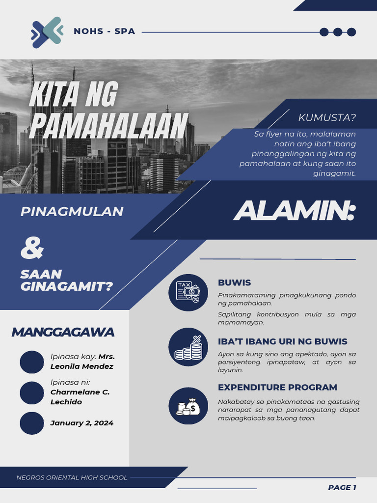 Blue Gray Modern Business Flyer | PDF