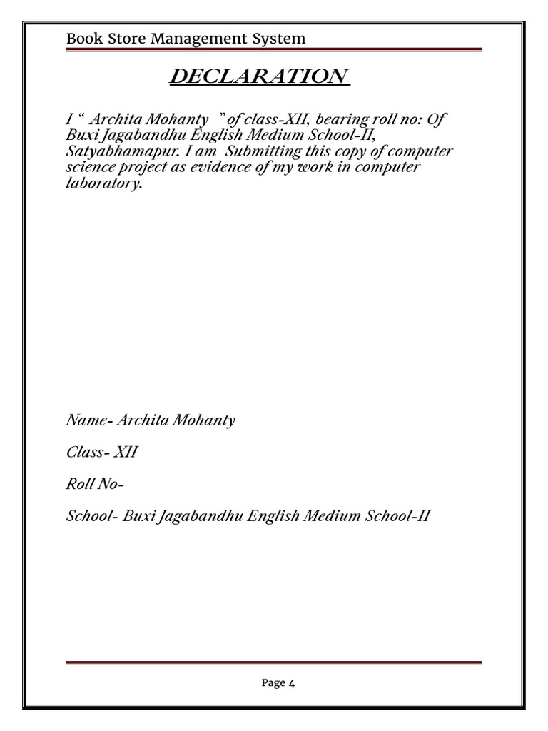 650804443 Book Store Management System 4 | PDF