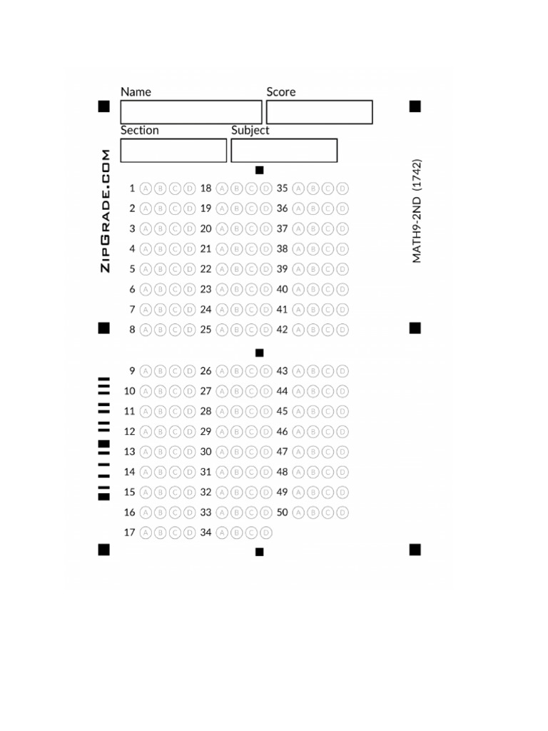 Zipgrade | PDF