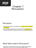 Quiz Chapters 7-8 | PDF | Persuasion | Attitude (Psychology)
