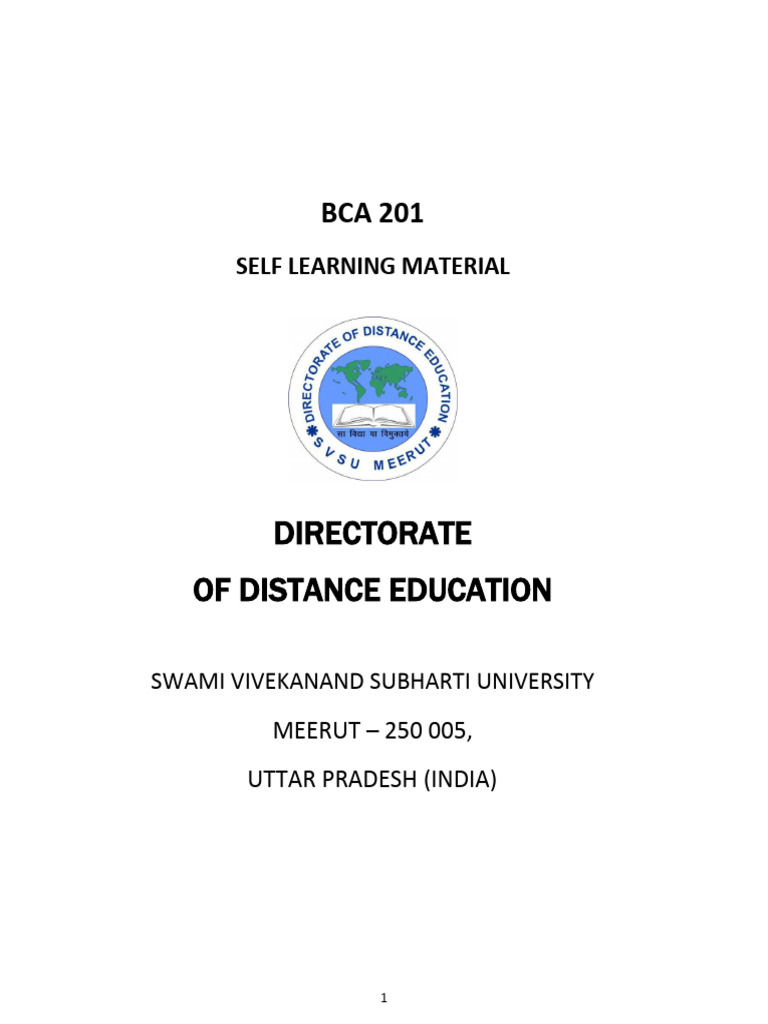 Mathematics II (Bca 201) | PDF | Field (Mathematics) | Euclidean Vector