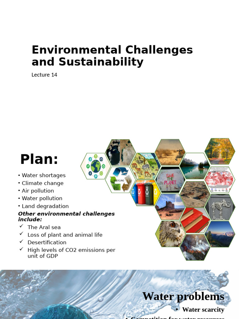 Lecture 13 _ Environmental Challenges and Sustainability | PDF ...