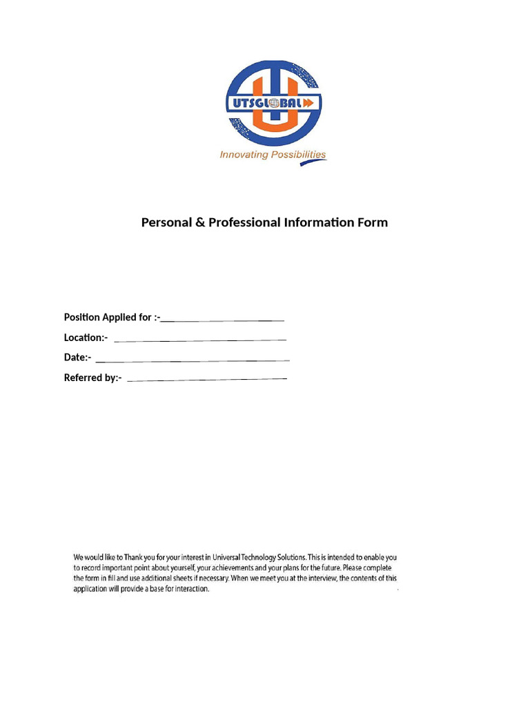 PI Form Edited | PDF