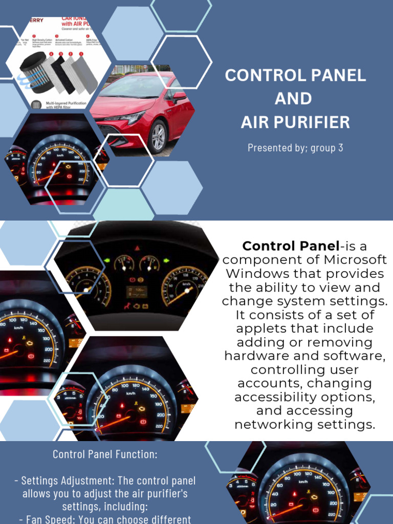 Control Panel and Air Purifier | PDF