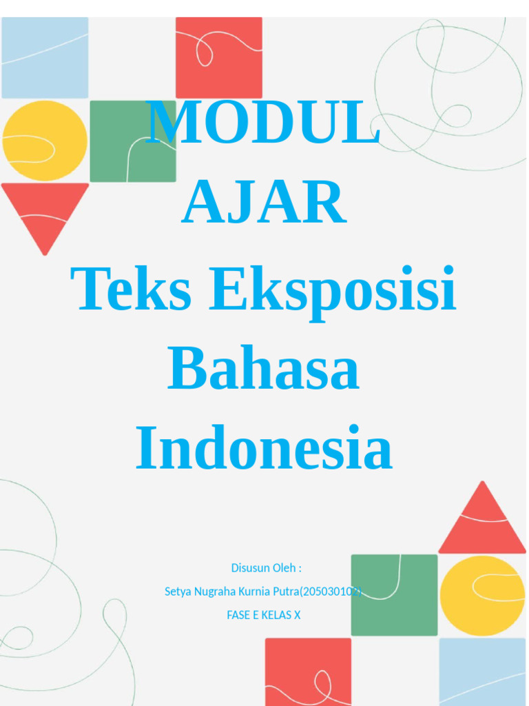 MODUL AJAR Teks Eksposisi | PDF