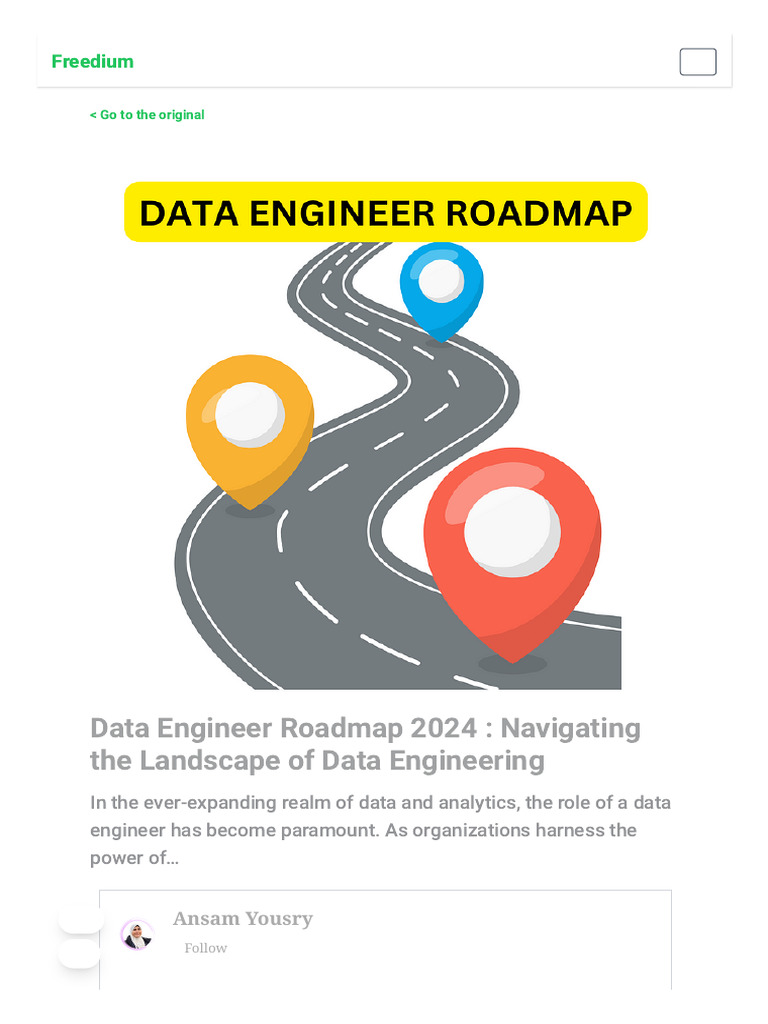Data Engineer Roadmap 2024 - Navigating The Landscape of Data ...