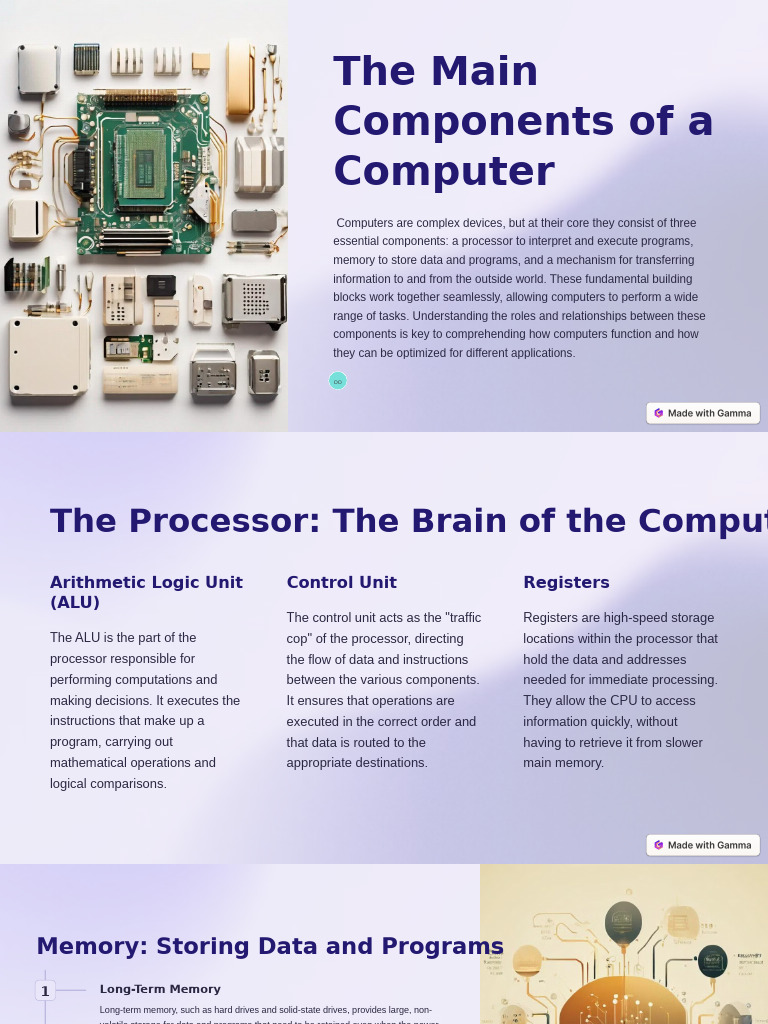 Essential Computer Components Explained | PDF | Computer Data Storage | Computer Hardware