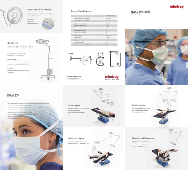 ENG-HyLED 600 Series Small 20200210 | PDF | Surgery | Lighting