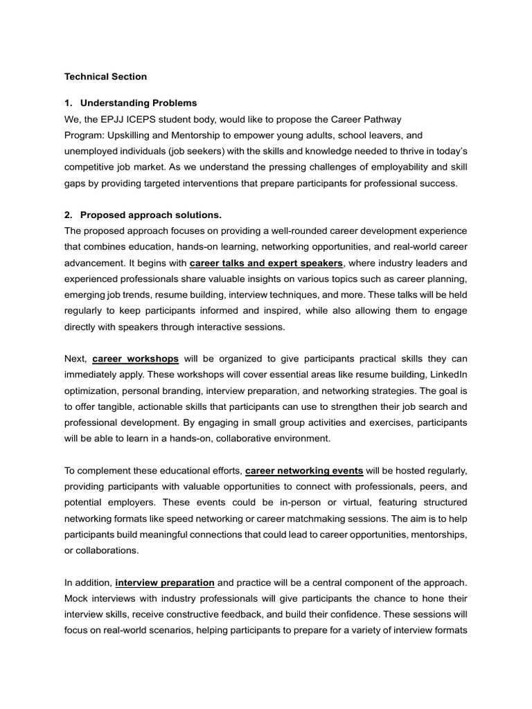 Technical Section | PDF | Mentorship | Learning