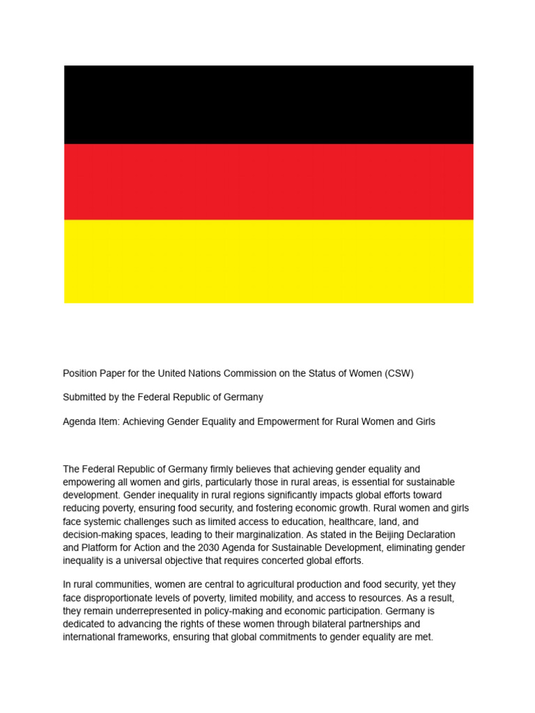 Position paper GERMANY | PDF | Economies