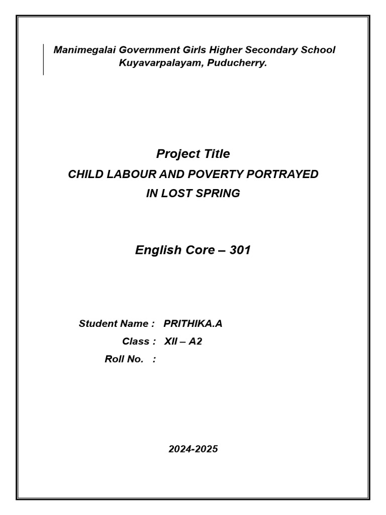 English Front Page School | PDF