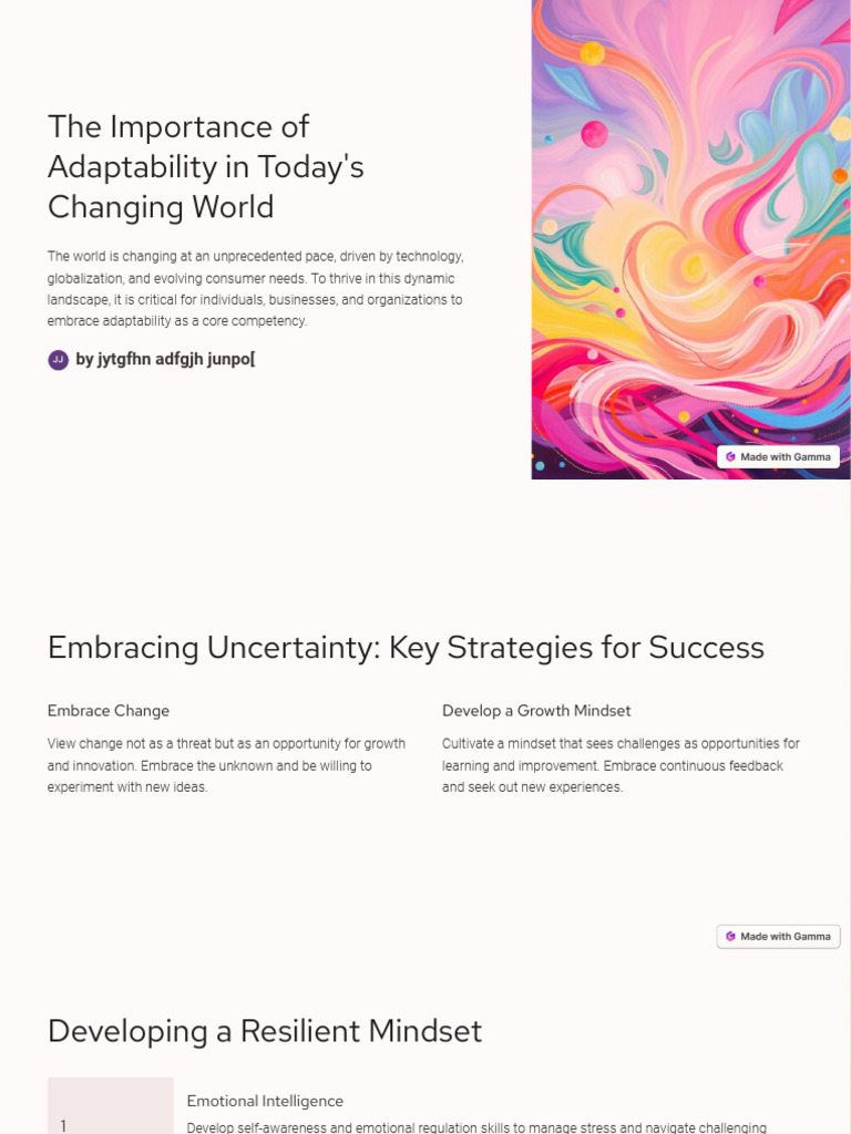 The-Importance-of-Adaptability-in-Todays-Changing-World | PDF