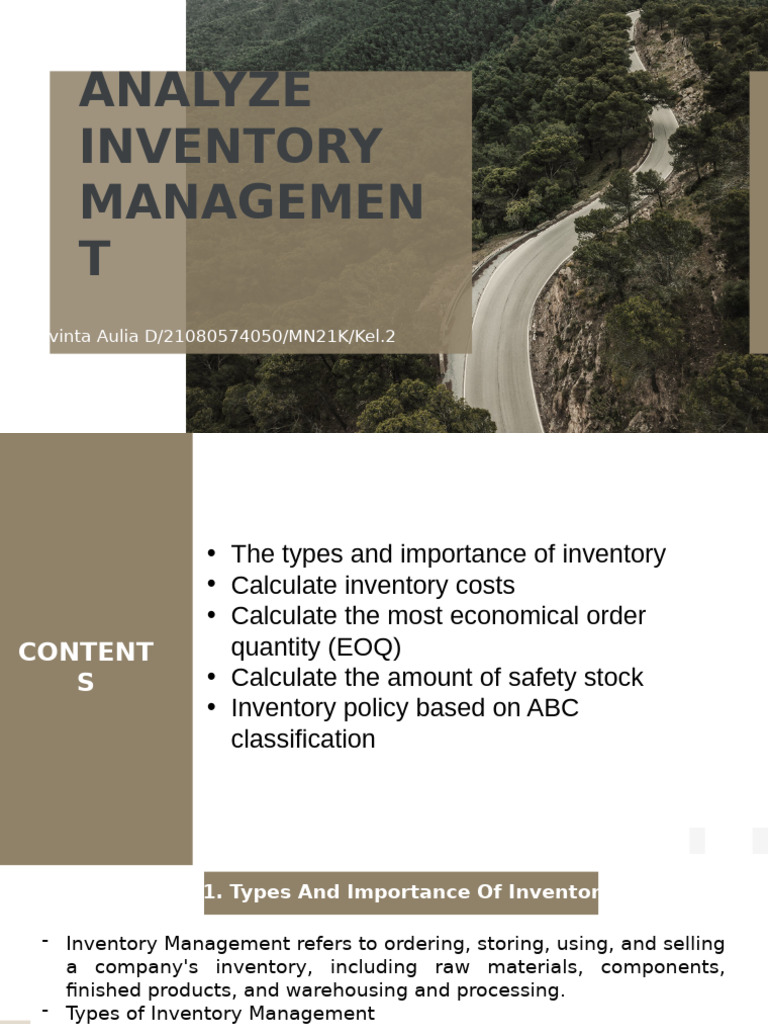 050 - Devinta Aulia - PPT Manajemen Persediaan | PDF | Inventory | Business