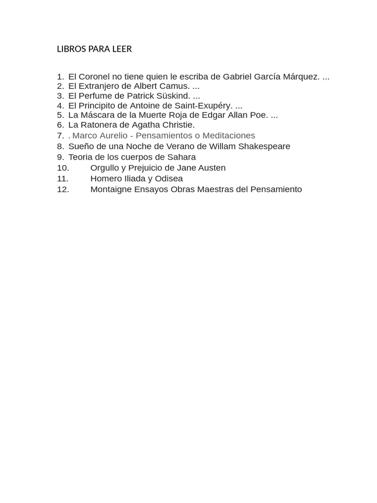 Libros para Leer | PDF