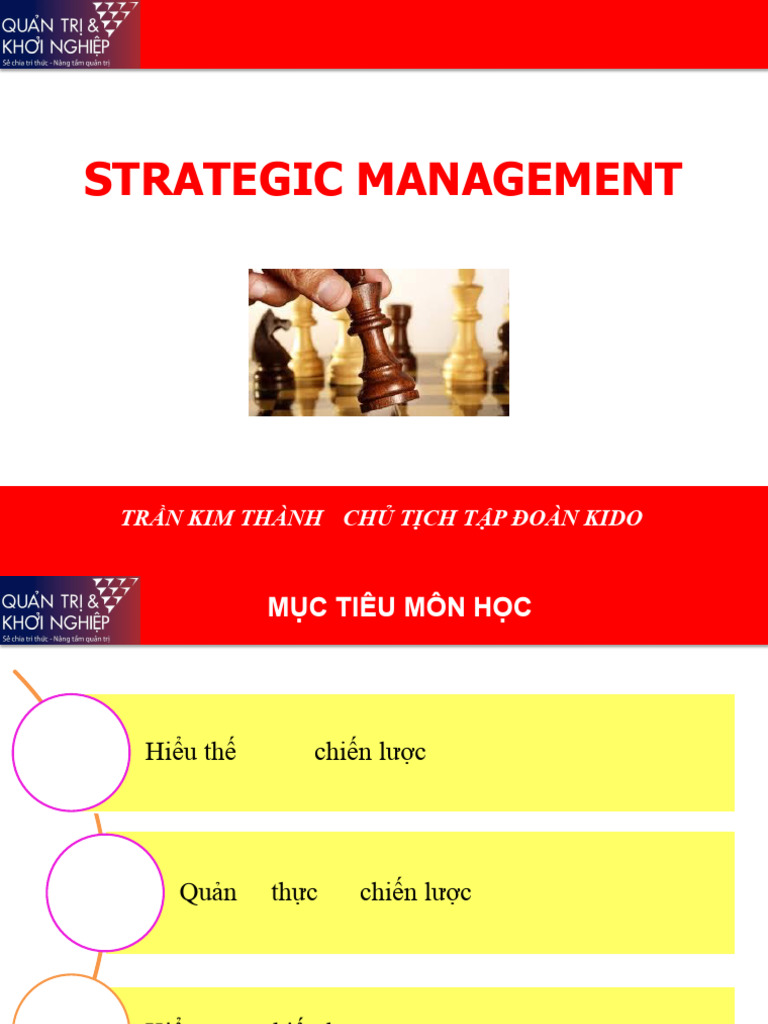 Strategic Management 8 Ceo Qt Kn p1 Trankimthanh | PDF