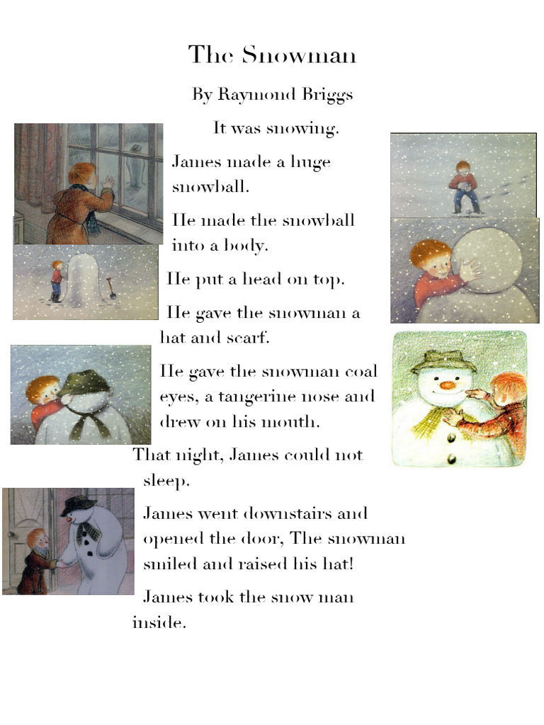 The Snowman Adventure Story | PDF