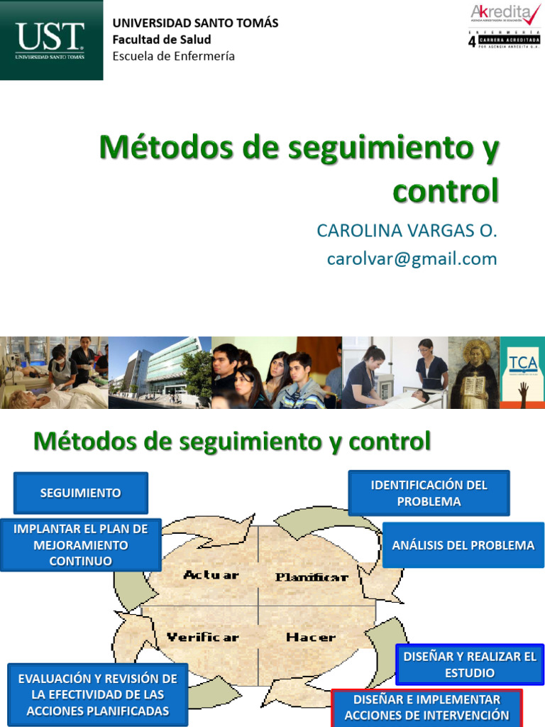 Métodos de Seguimiento y Control - UST | PDF