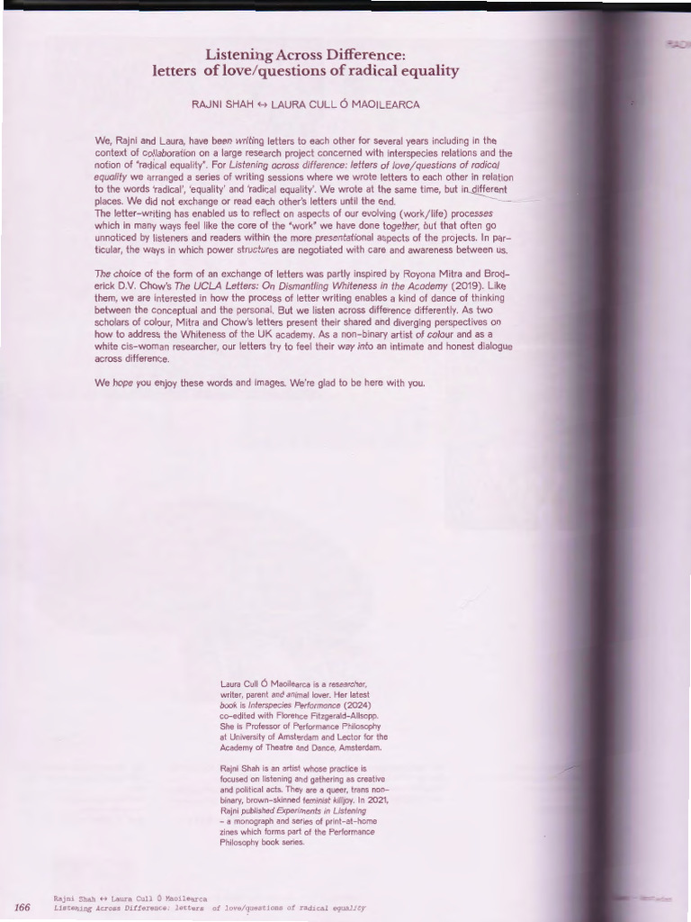 Listening Across Difference | PDF