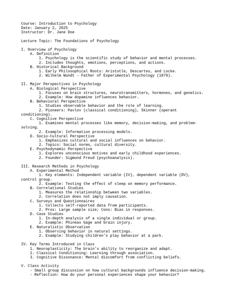 Introduction to Psychology | PDF | Psychology | Cognition