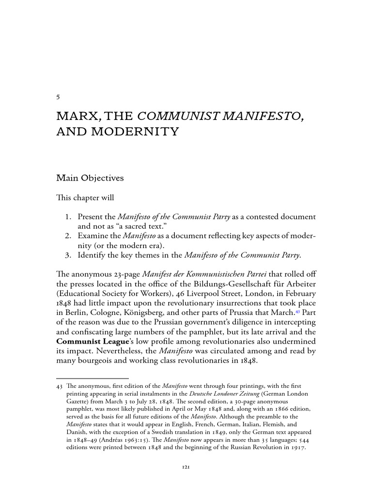 Marx and The Communist Manifesto | PDF | Karl Marx | The Communist ...