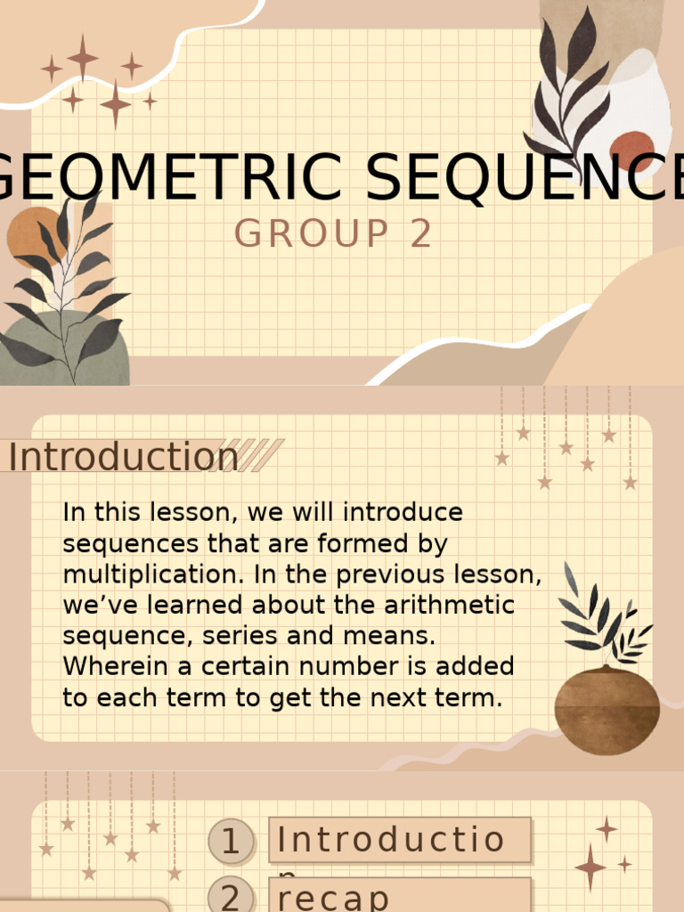 Geometric Sequence | PDF | Elementary Mathematics | Arithmetic Geometric Sequence | PDF | Elementary Mathematics | Arithmetic