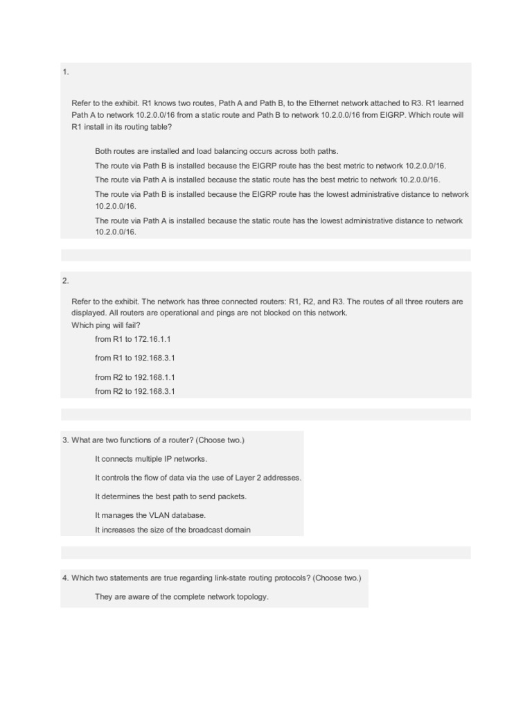 Ccna Dump | PDF | Science & Mathematics
