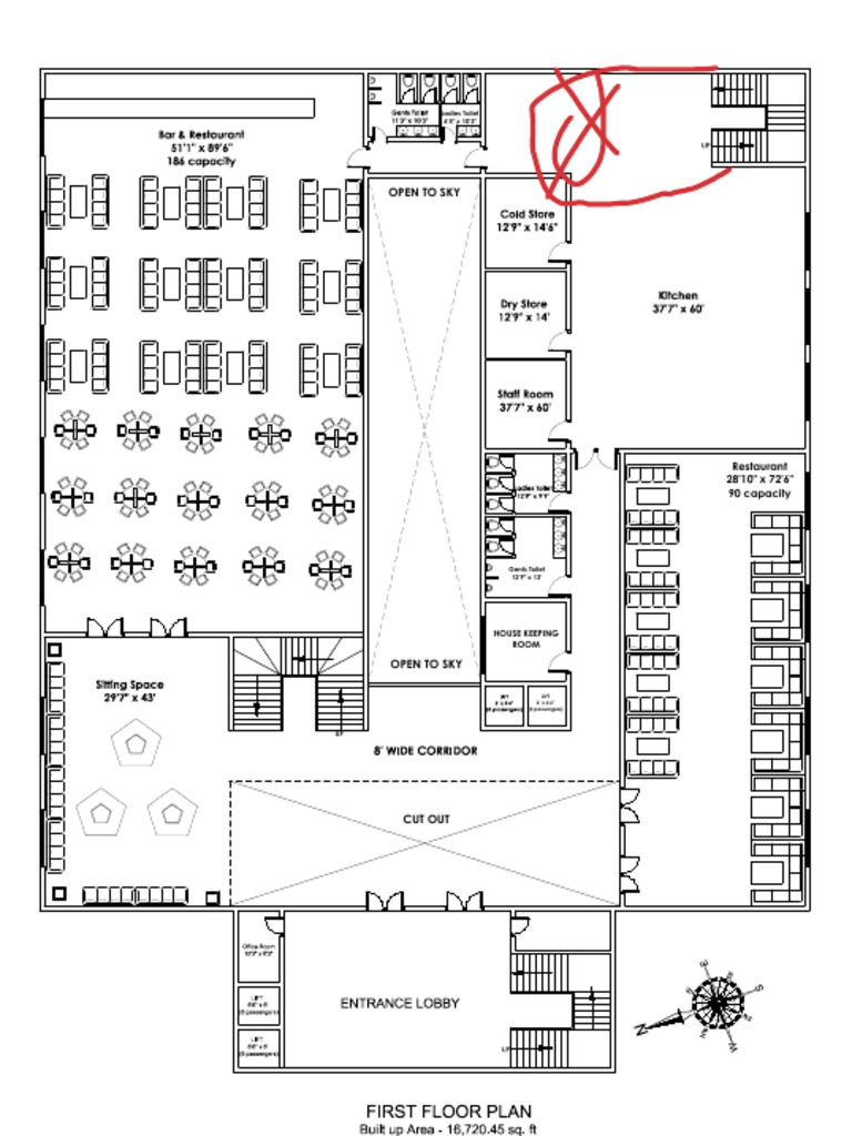 Hotel First Floor Layout Overview | PDF