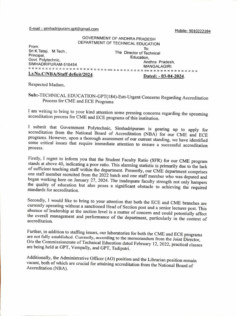 Covering Letter SFR | PDF