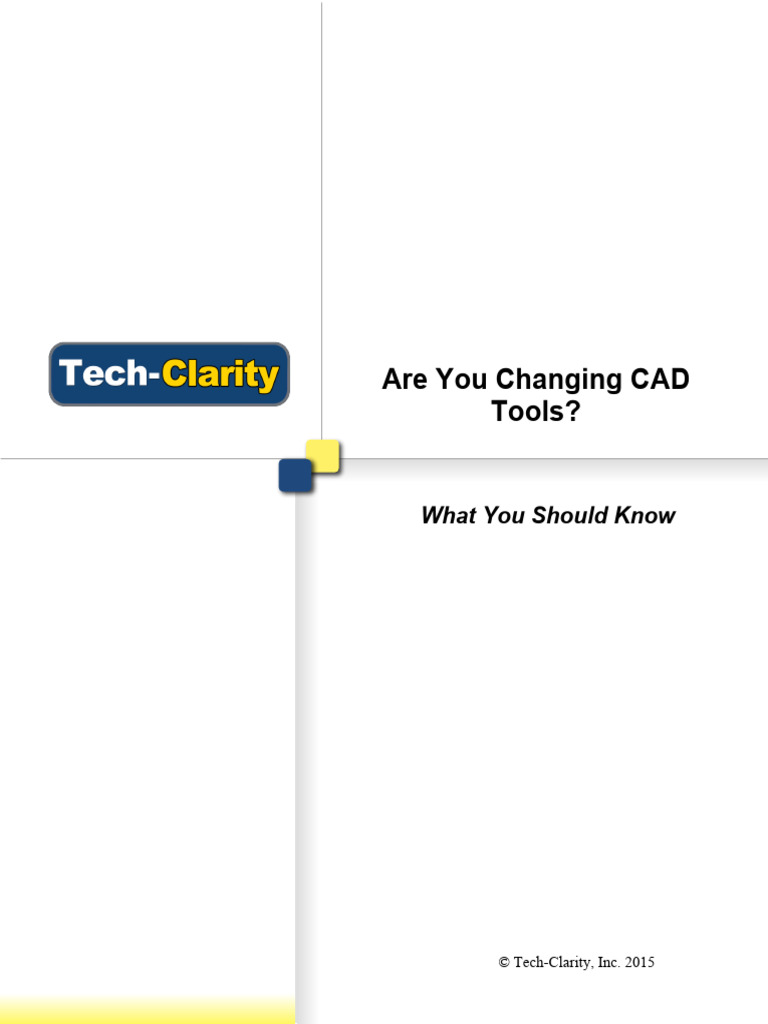 Tech Clarity Perspective CAD Switcha Summary | PDF | Computer Aided ...
