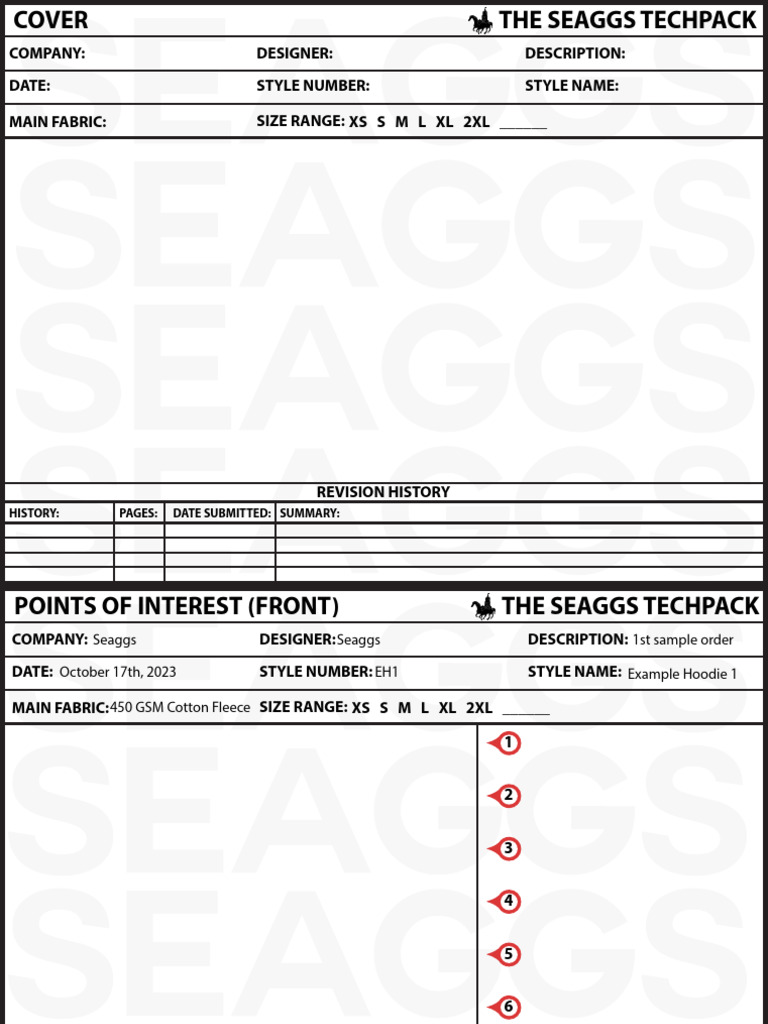 Seaggs Techpack Template | PDF | Motor Vehicle