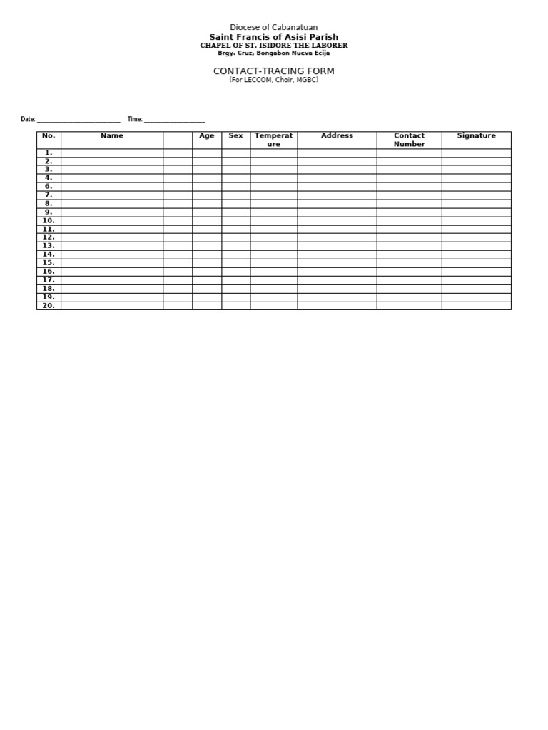 Contact Tracing | PDF