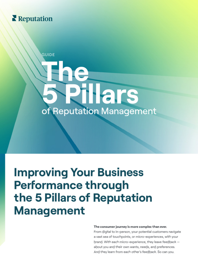Five Pillars of Online Reputation Management | PDF | Customer ...