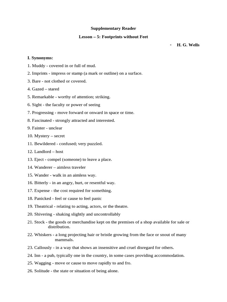Footprints Without Feet: Summary & Analysis | PDF | Light | Matter