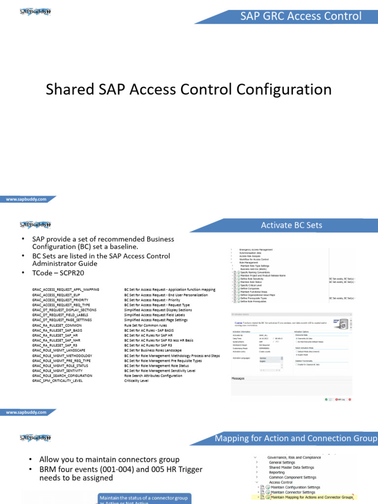 Shared SAP Access Control Configuration | PDF | Information Technology | Computer Science