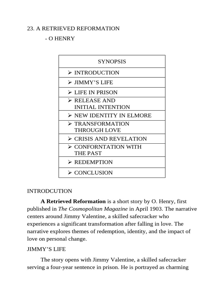 A Retreived Reformation - o Henry | PDF