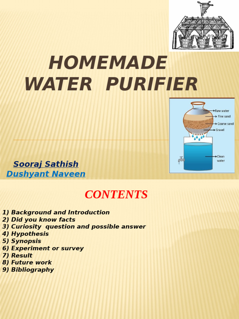 DIY Water Purification Guide | PDF | Water Purification | Filtration