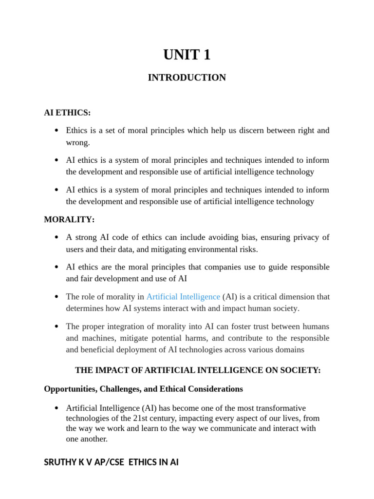 Understanding AI Ethics and Impact | PDF | Artificial Intelligence ...