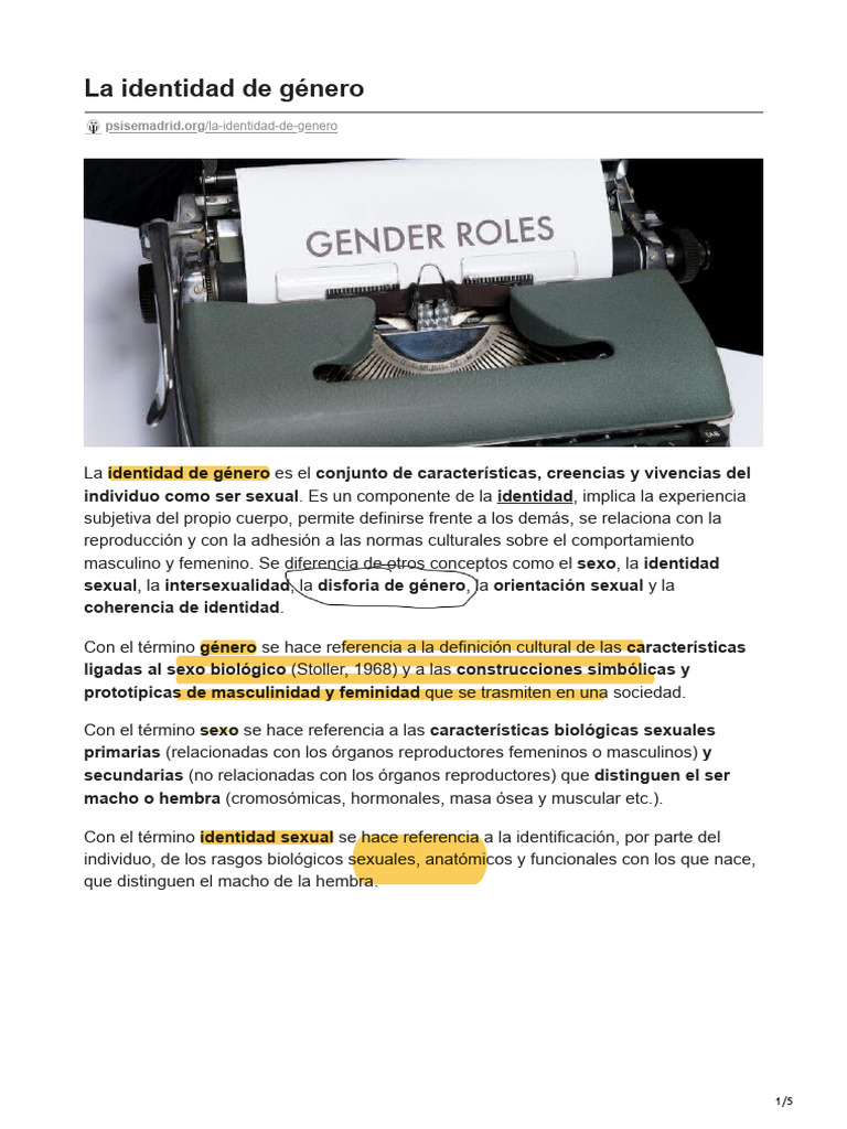 La Identidad de G Nero | PDF | Intersexual | Hembra