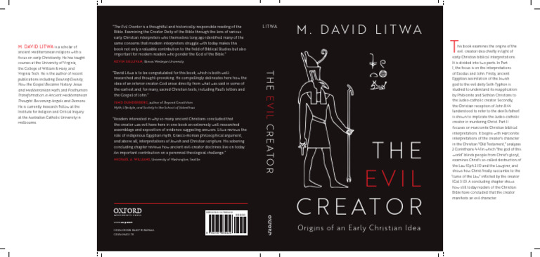 The Evil Creator Origins of An Early CHR | PDF | Bible | Creator Deity