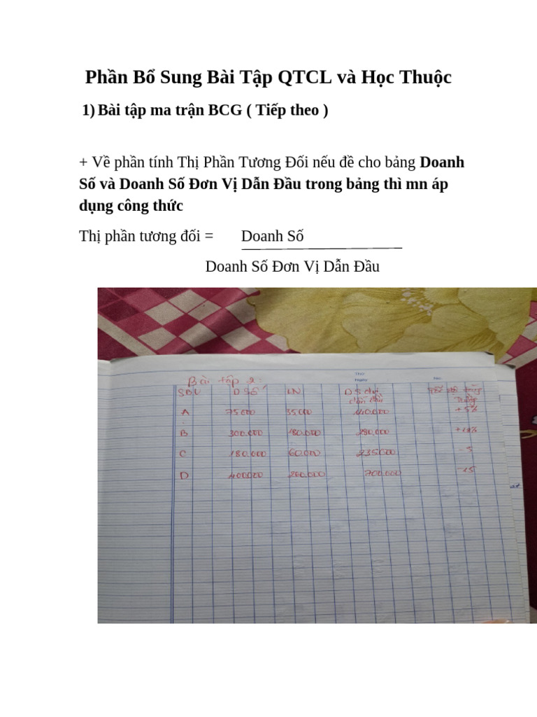 Bổ Sung BT Chiến Lược Và Có Đề Tham Khảo | PDF