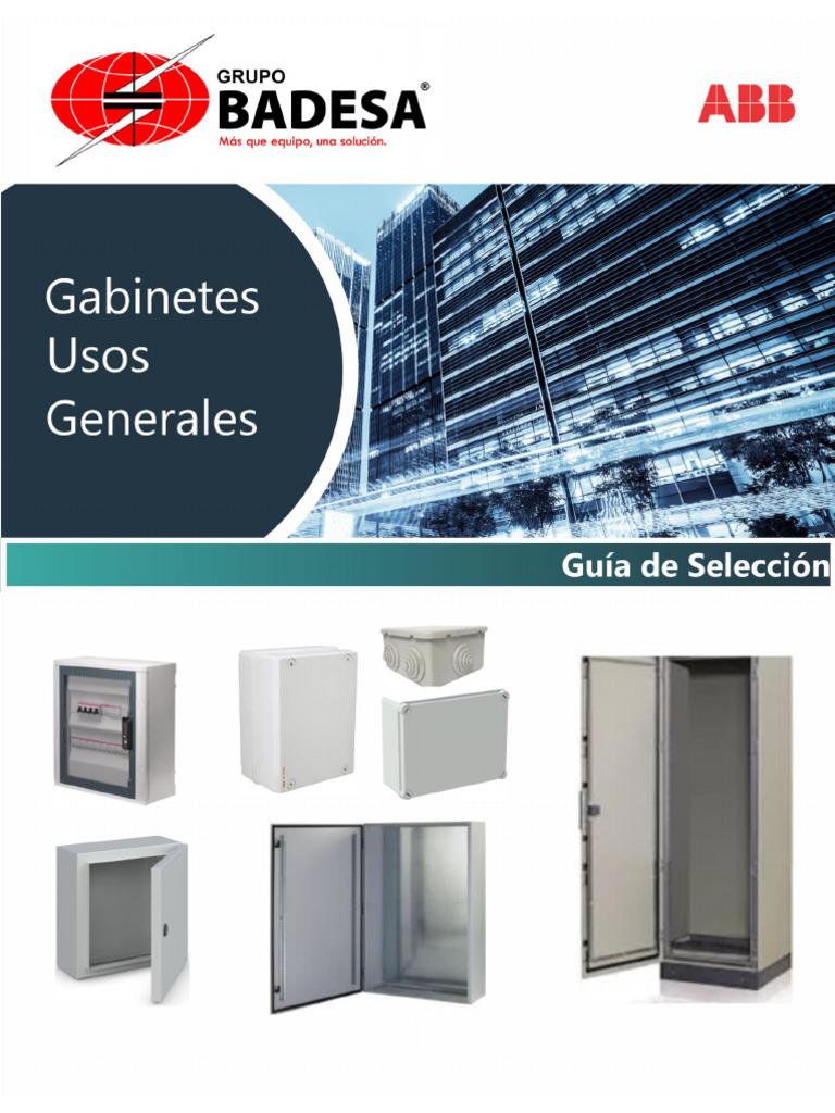 Guía Selección Gabinetes Usos Generales (1) | PDF