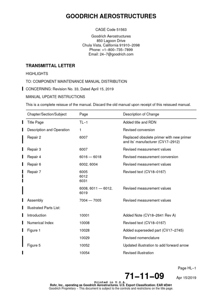 Inlet Cowl CMM 71-11-09 | PDF | Asbestos | Chromium
