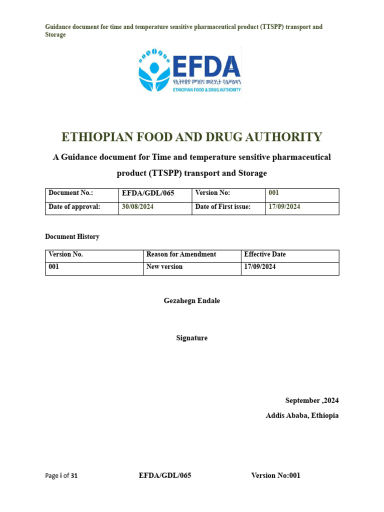Guidance For Time and Temperature Sensitive Pharmaceutical Product ...