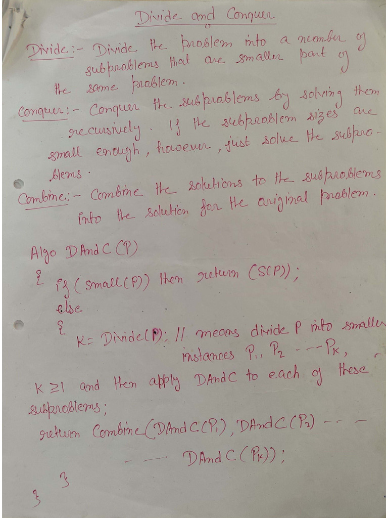 Divide and Conquer | PDF