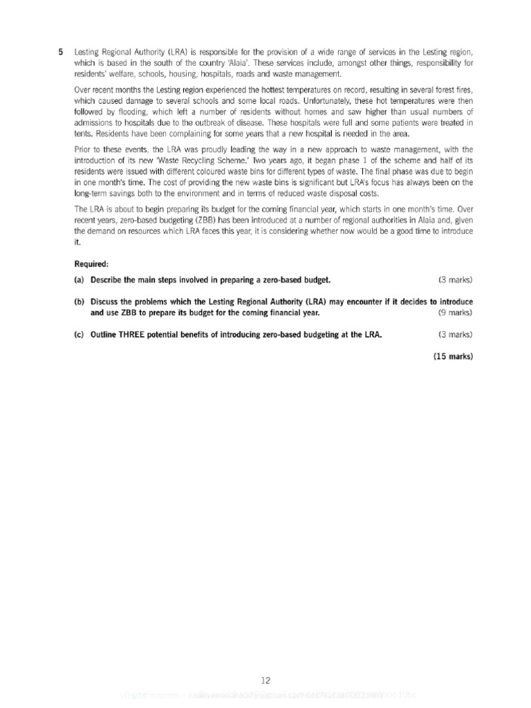 Past Papers CRQs - LRA | PDF