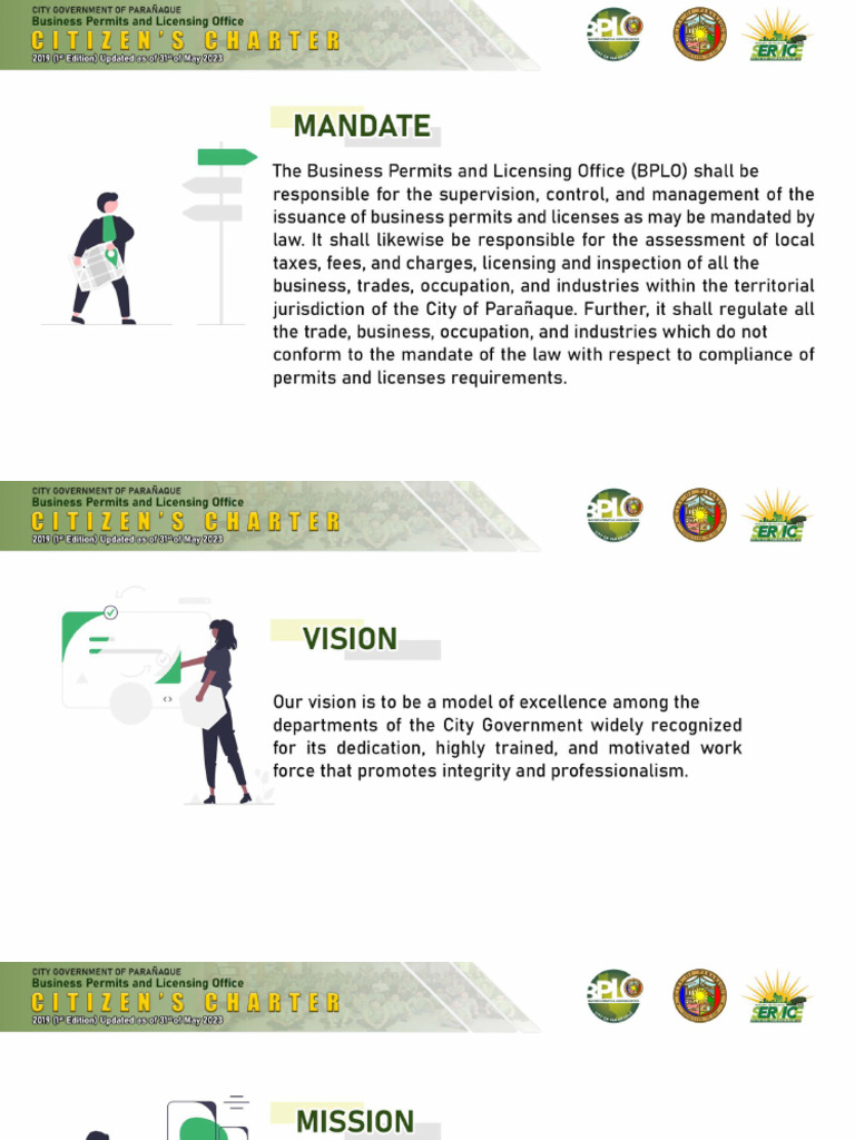 Bplo Citizens Charter 2023 | PDF