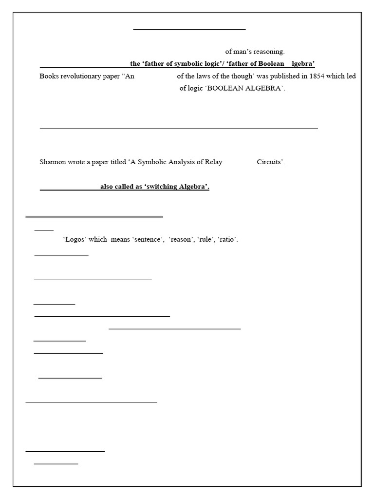 BOOLEAN ALGEBRA | PDF | Boolean Algebra | Teaching Mathematics BOOLEAN ALGEBRA | PDF | Boolean Algebra | Teaching Mathematics