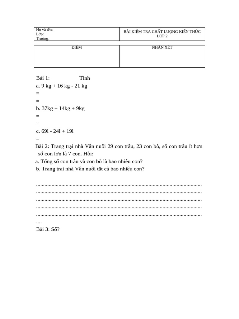 Test 2 Nâng Cao | PDF